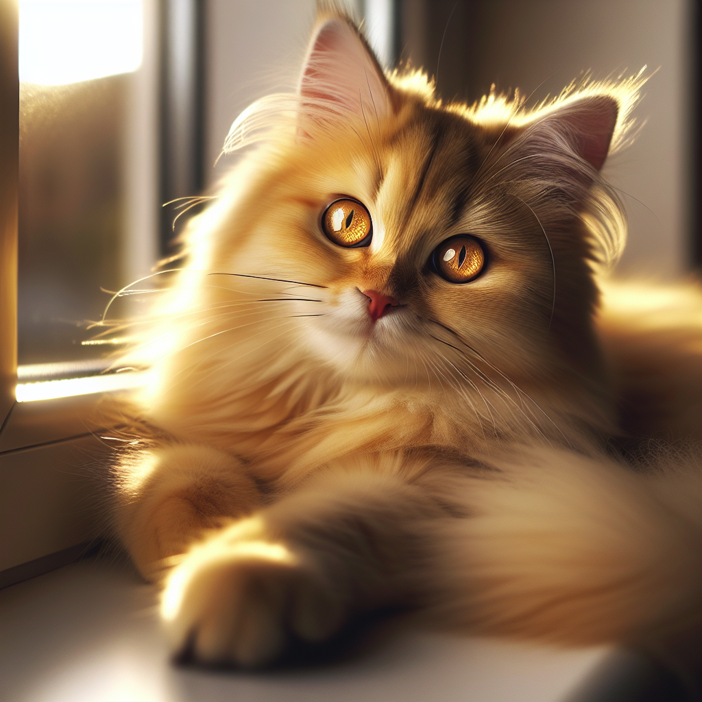 Yellow Fluffy Cat